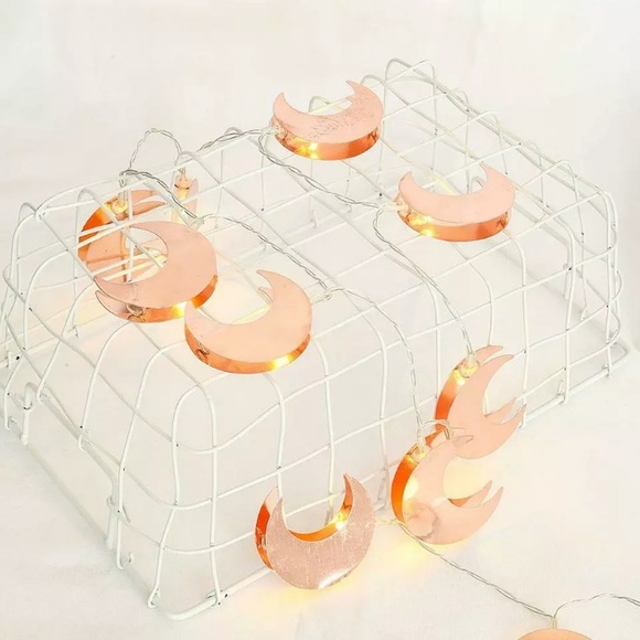 Accents | New Urban Copper Crescent Moon Light Set | Poshmark